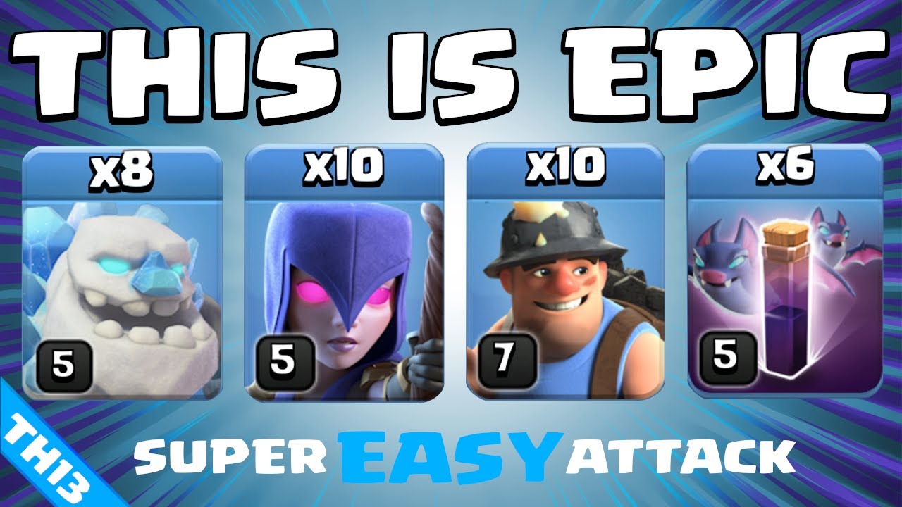 This NEW TH13 Attack is SUPER POWERFUL! TH13 Attack Strategy | Clash of ...