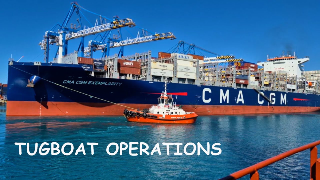 TUGBOAT OPERATIONS AT THE SEAPORT | Life of a Seaman #seaman # ...