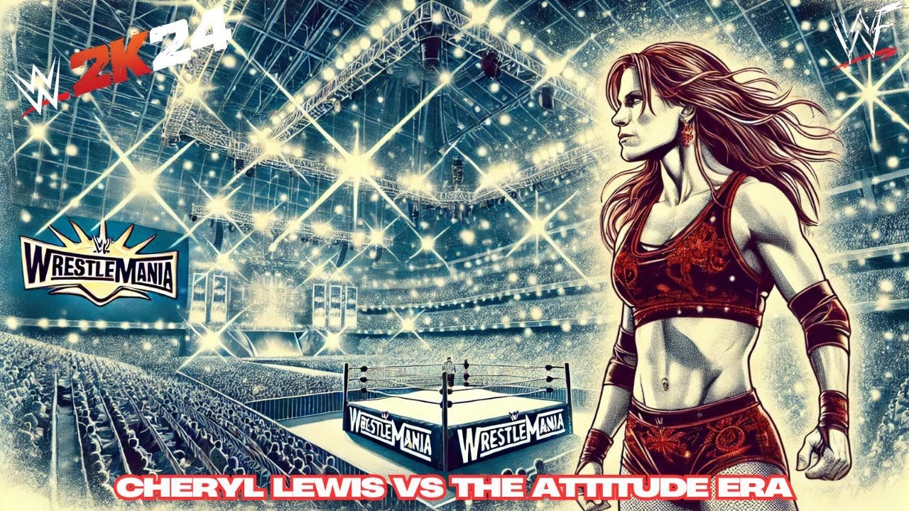 WWE2K24: CHERYL LEWIS VS THE ATTITUDE ERA ROSTER - YouTube