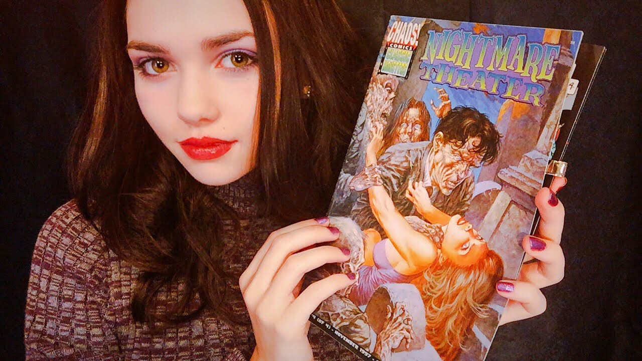 [ASMR] Comic Book | Nightmare Theater 💜 - YouTube