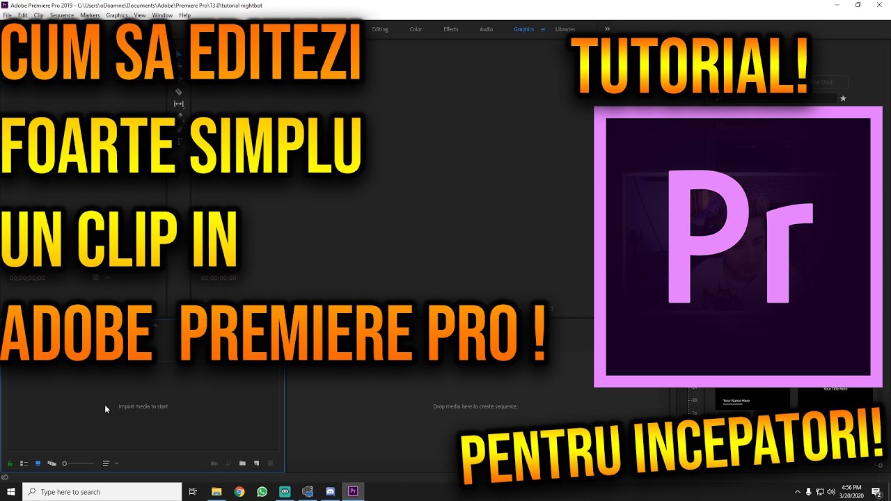TUTORIAL 7 : cum sa editezi un clip in PREMIERE PRO ! *tutorial incepatori* - YouTube
