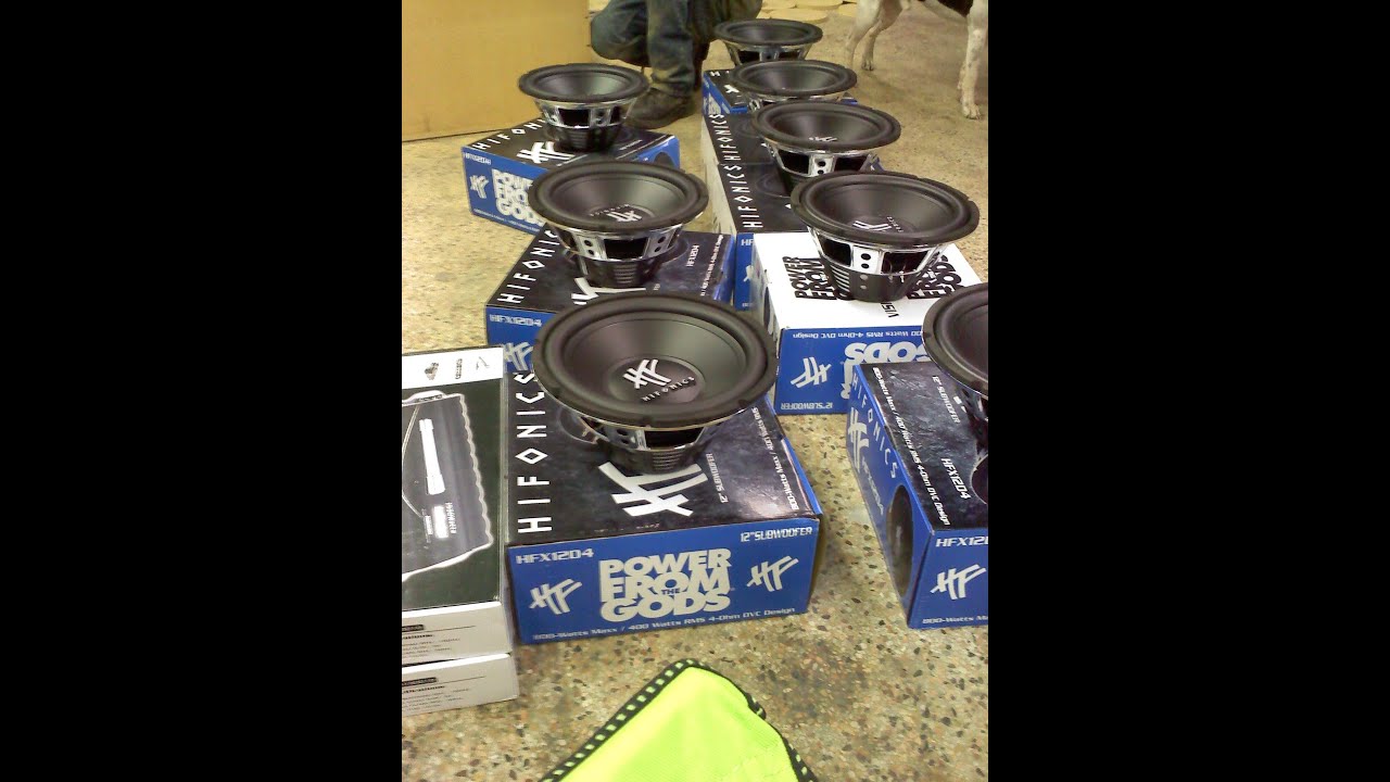 12 Hifonics HFX 12s - DOOR FLEX HFI - Budget Build - YouTube