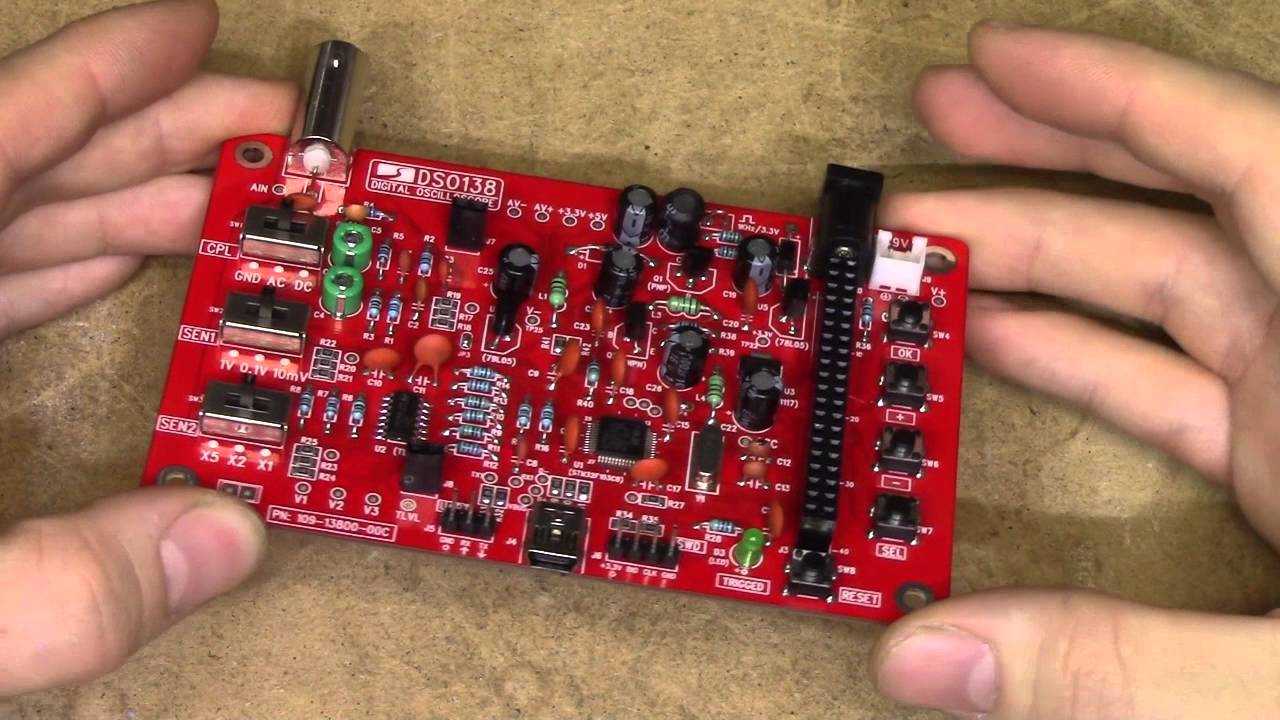 DSO138, the $23.50, 200 kHz oscilloscope kit - China reviews - YouTube