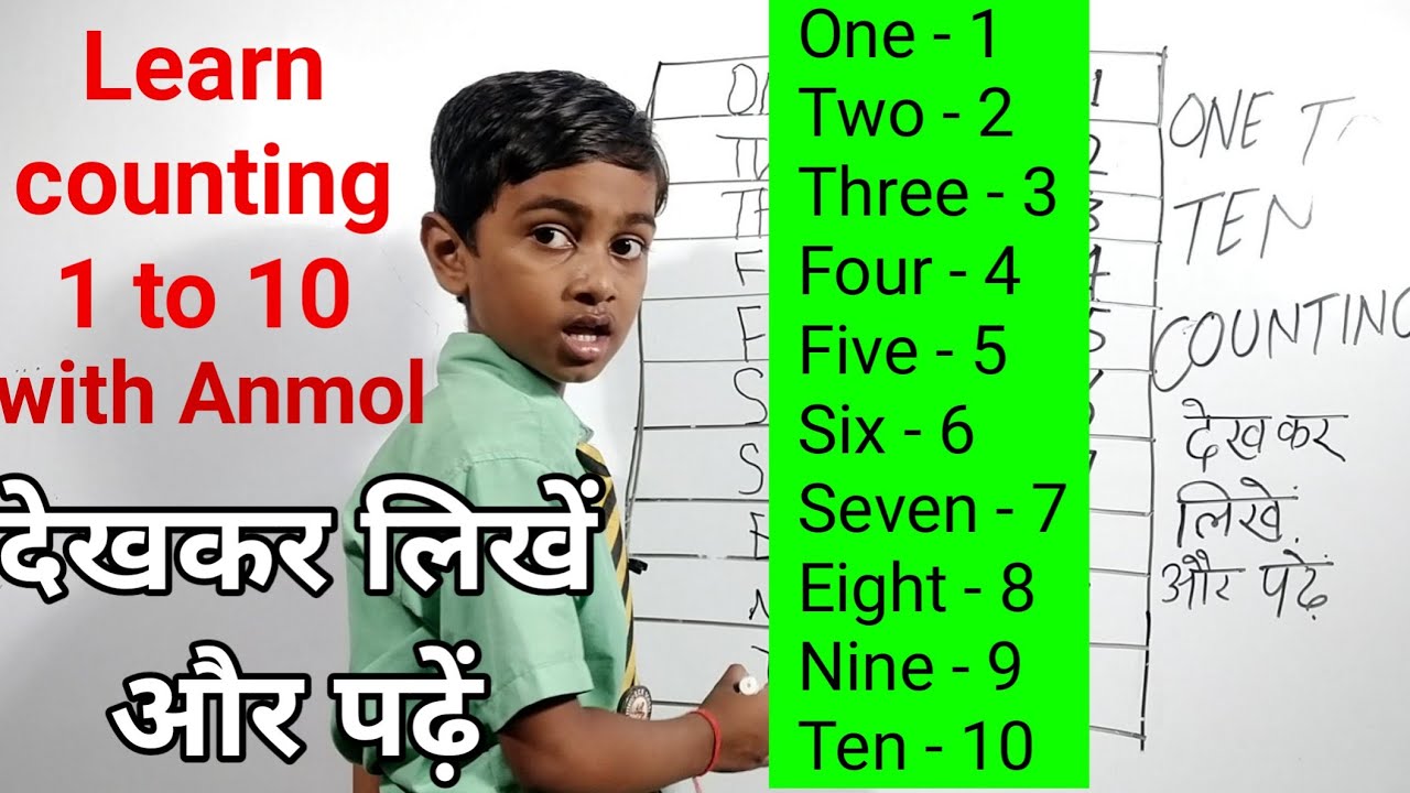 One two three counting | Learn counting numbers 1 to 10 | One two ...