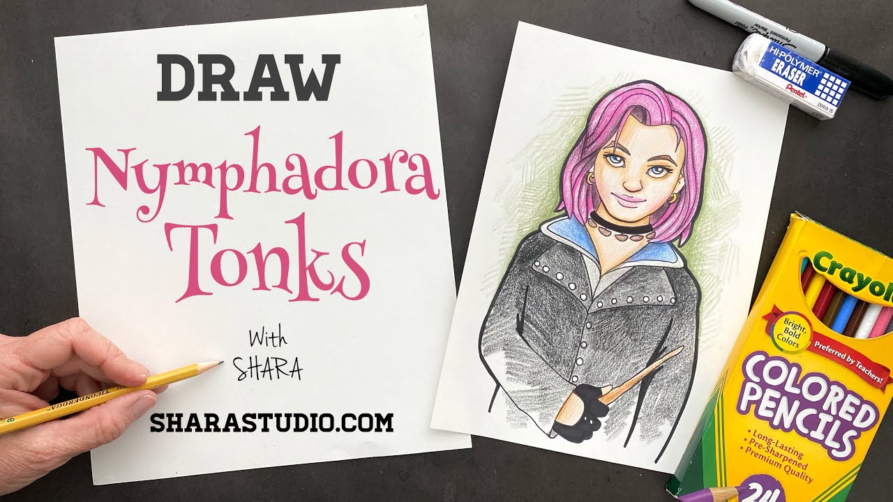 How to draw Nymphodora Tonks - YouTube