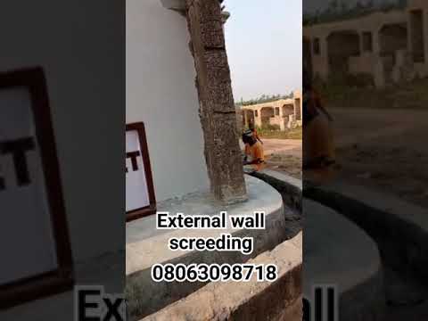 Exterior wall screeding design | Ogun State, Nigeria - YouTube