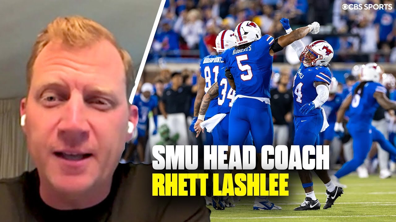 SMU Head Coach Rhett Lashlee talks playoffs, Kevin Jennings impact ...