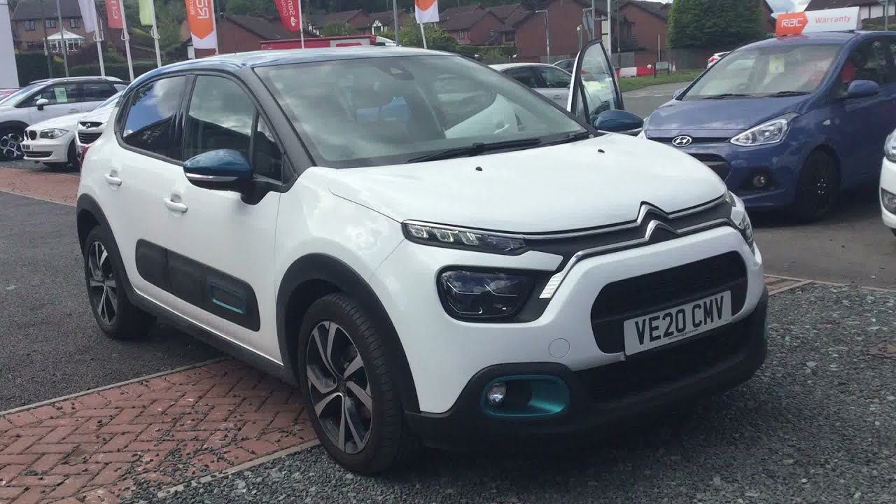 Citroen C3 1.2 Puretech Flair Plus Walkaround Polar White - YouTube