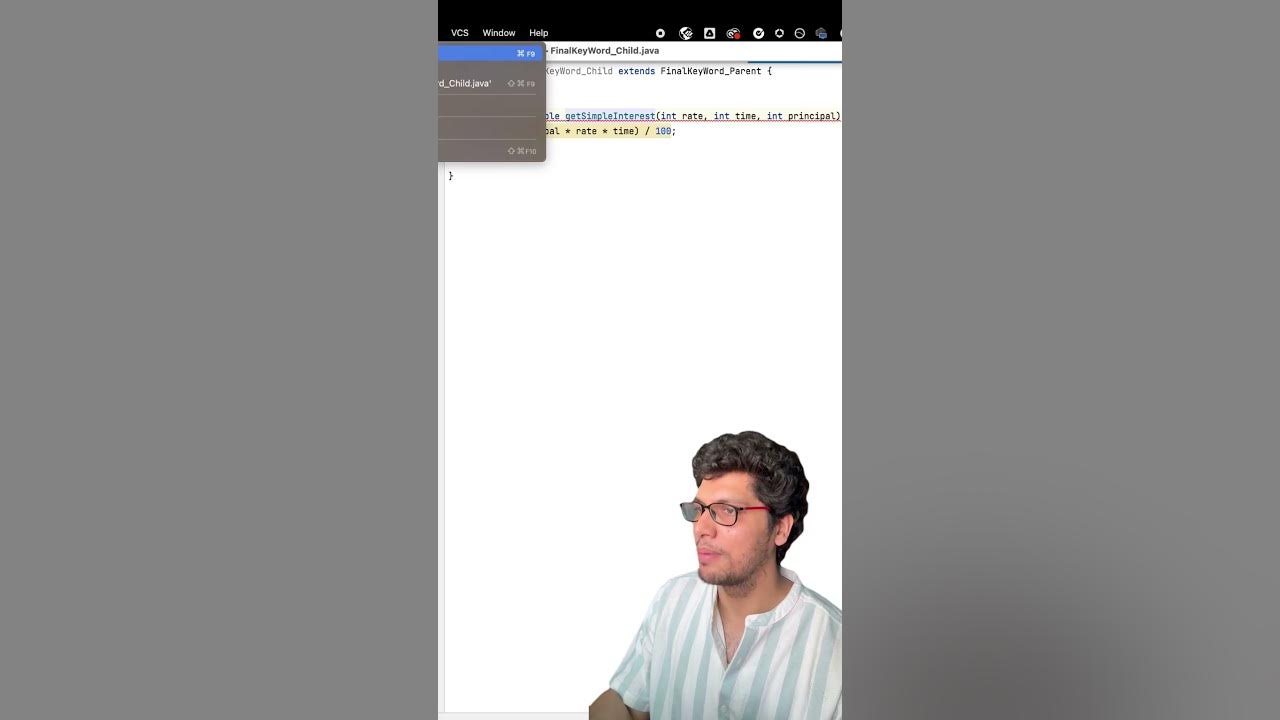 Day 4/45 Java Interview Series | Final Keyword on Methods in Java #javainterview #java - YouTube