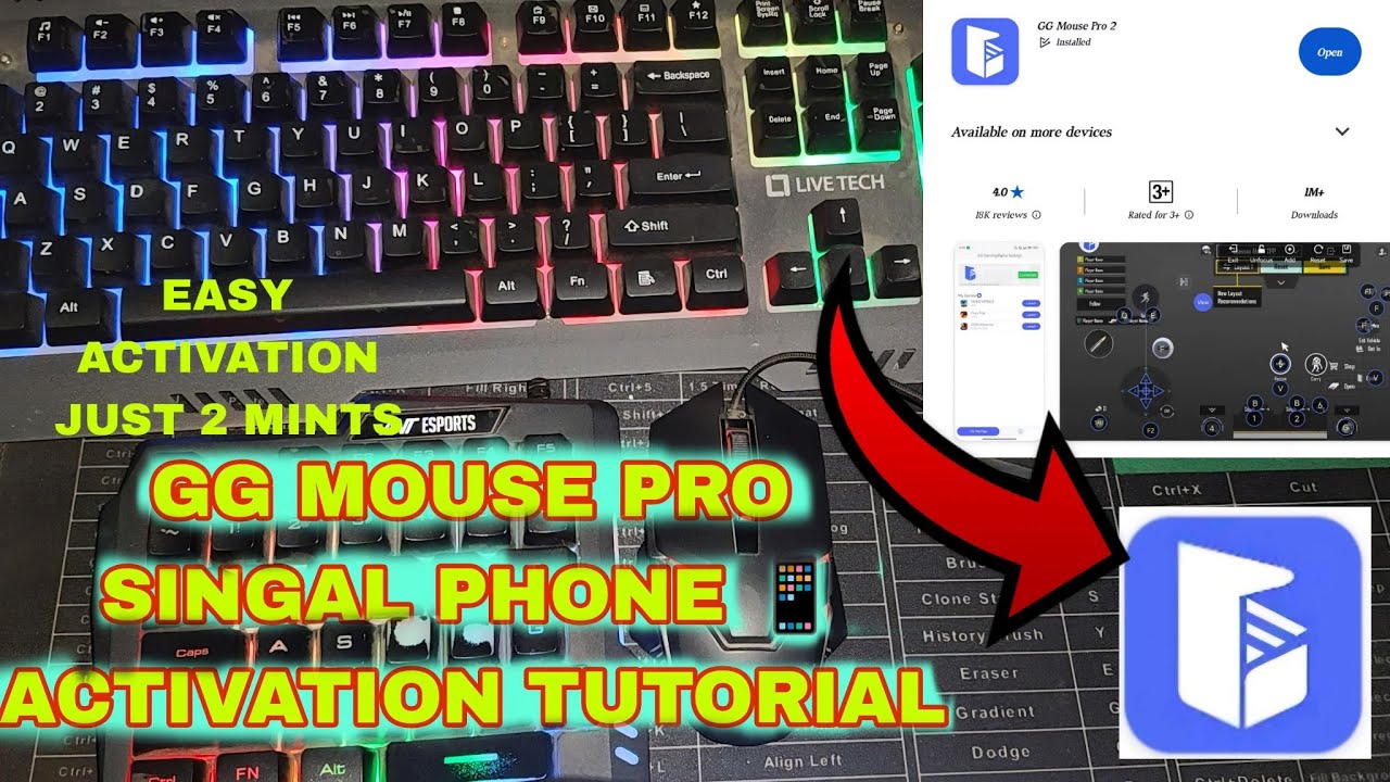GG MOUSE PRO ACTIVATION TUTORIAL GG mouse pro single phone 📱 ACTIVATION ...
