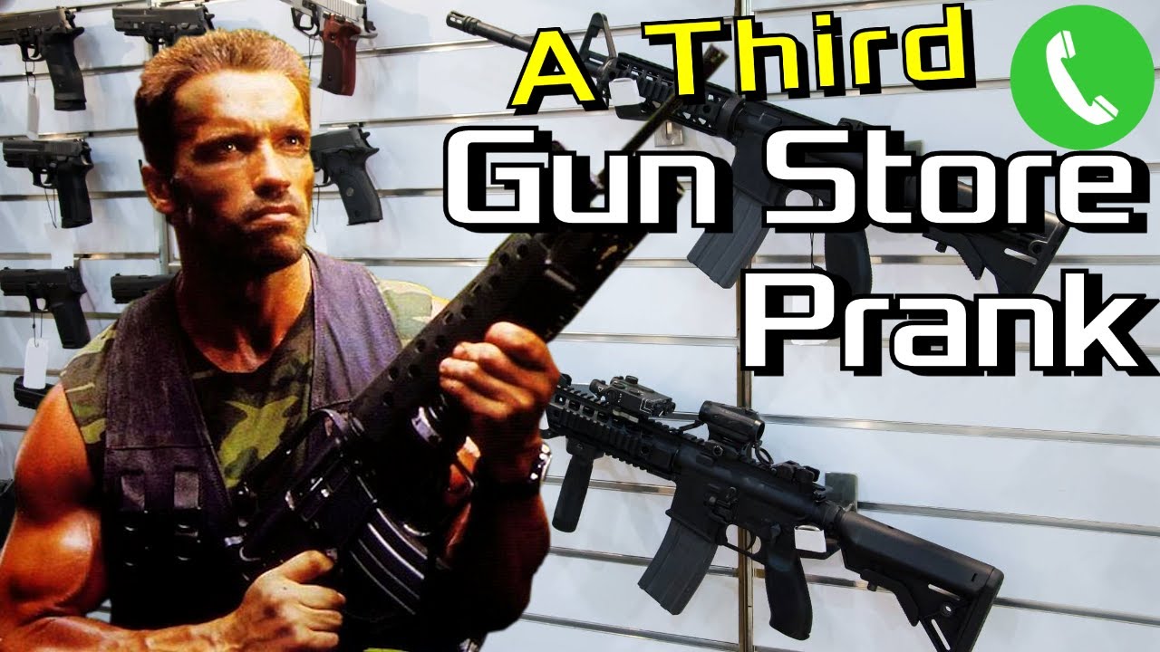 Arnold Calls Even More Gun Stores - Prank Call - YouTube