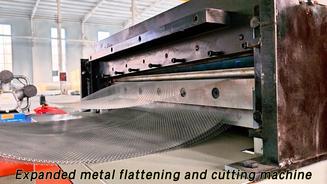 Expanded Metal Flattening and Cutting Machine | High-Speed Precision ...