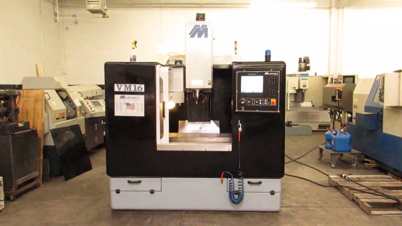 Milltronics VM16 Series J CNC Vertical Machining Center - YouTube