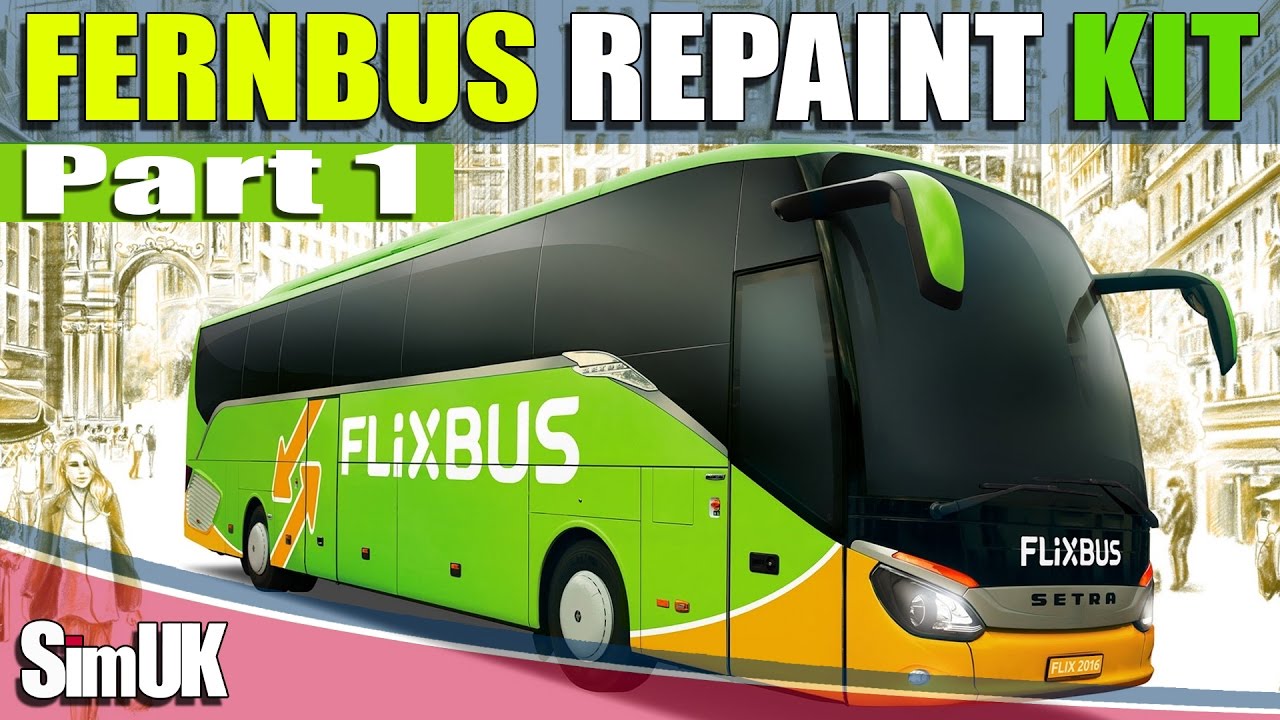 Fernbus Neoplan Skyliner Repaint Kit Tutorial (part 1) By Sim UK - YouTube