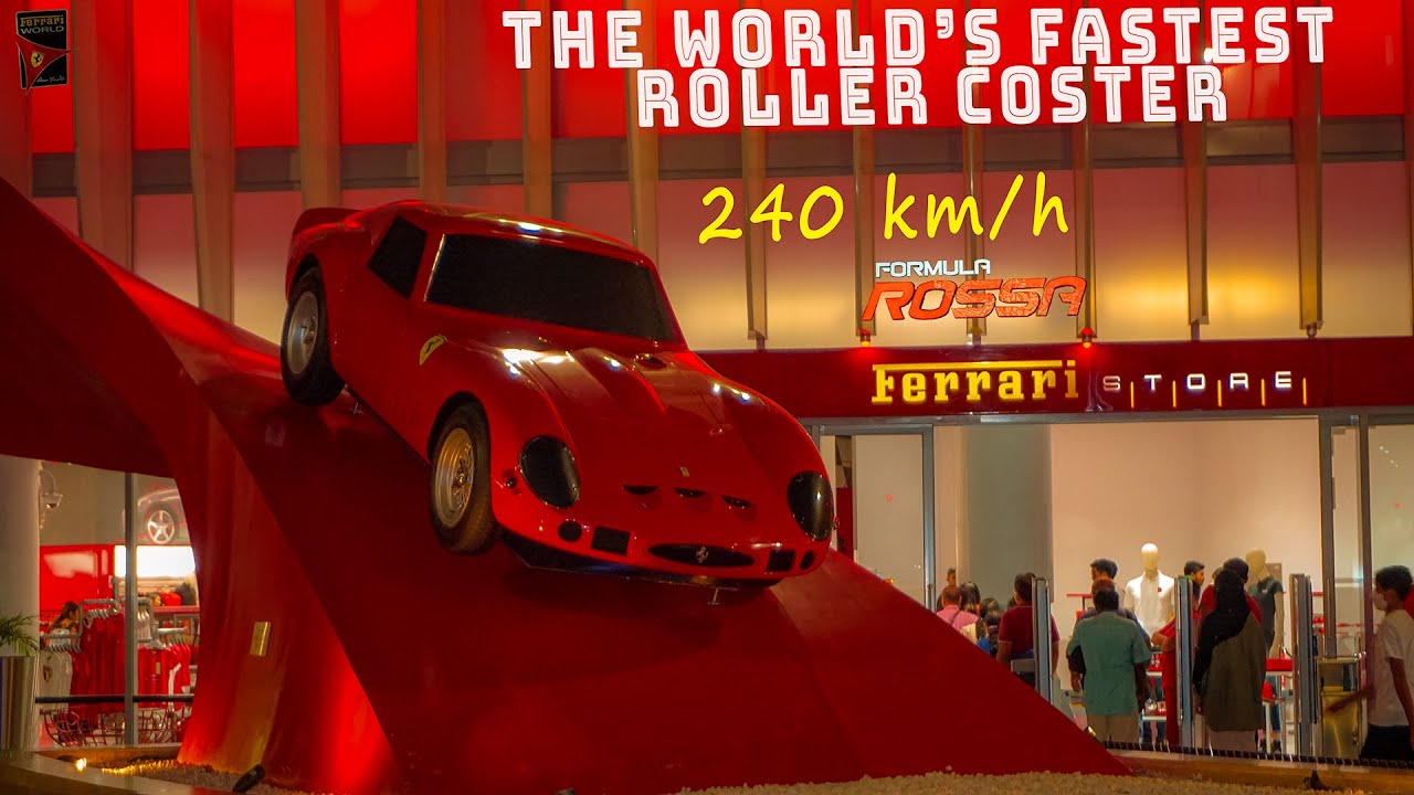 Ferrari World Abu Dhabi All Rides | Complete Guide | Roller Coaster ...