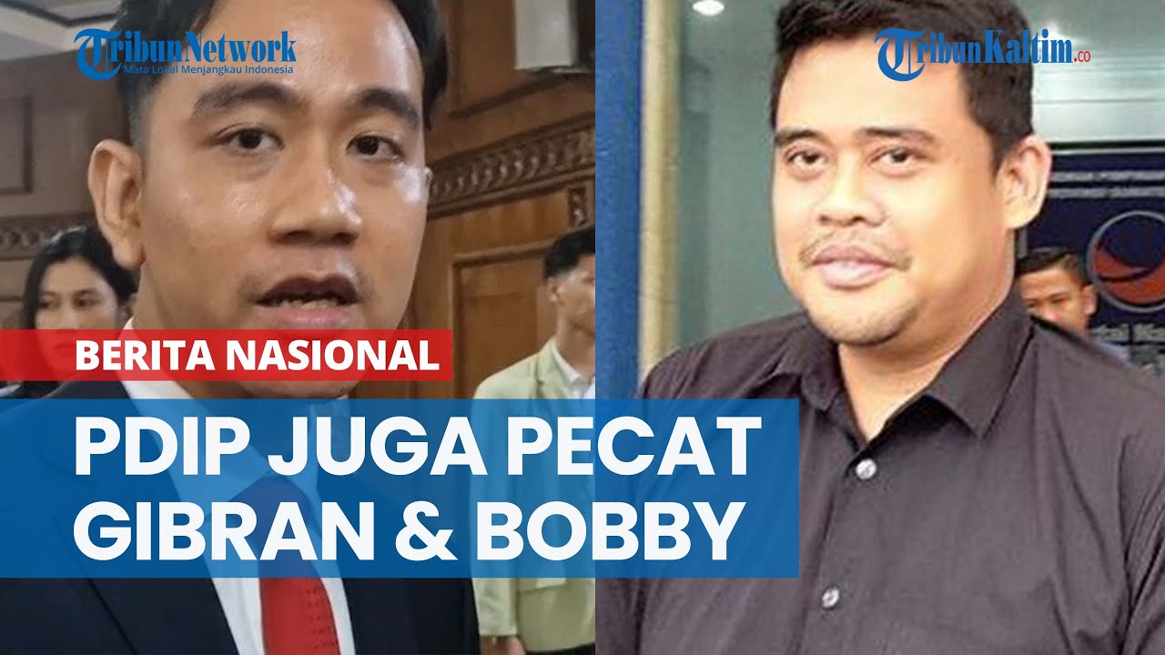 PDIP Resmi Pecat Jokowi, Gibran, dan Bobby Sebagai Kader - YouTube