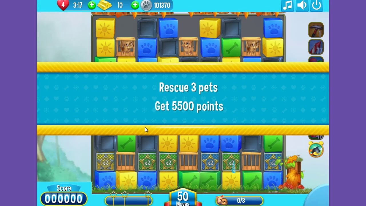 Pet Rescue Saga Island Level 1 and Level 2 (27th - 30th Nov/2017) - YouTube