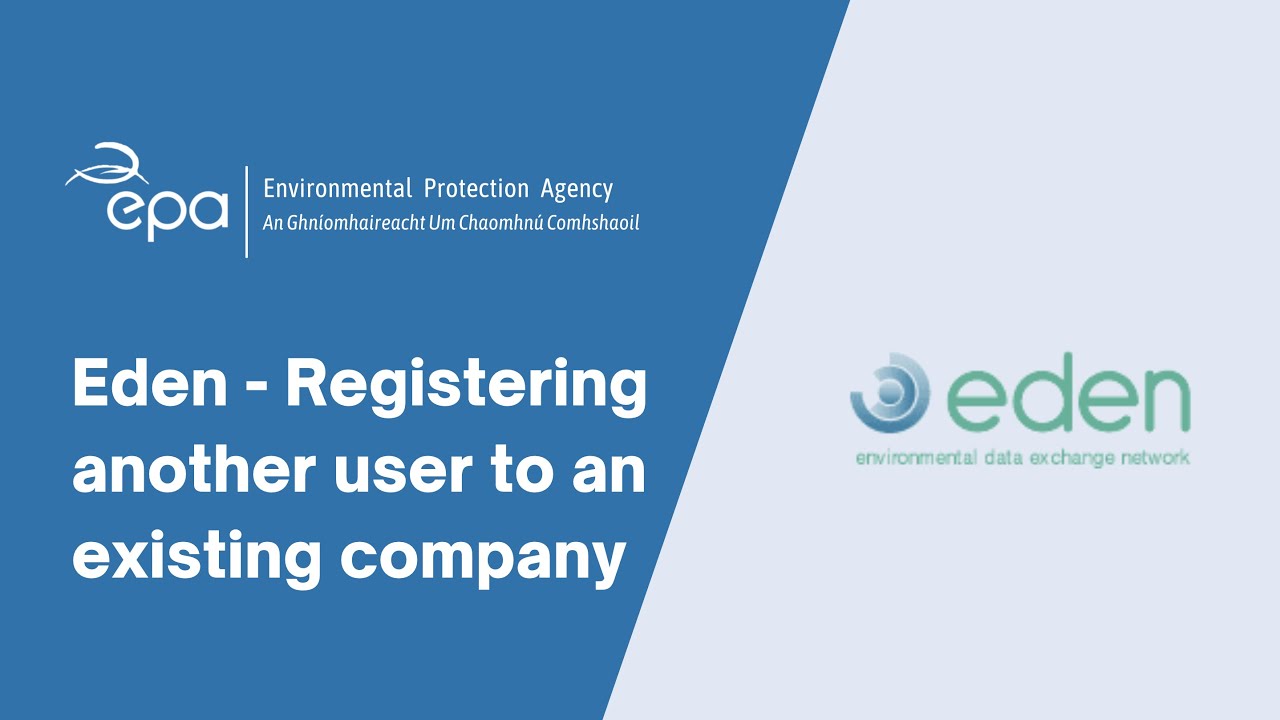 EPA Ireland EPA Application - Registering another user to an existing ...