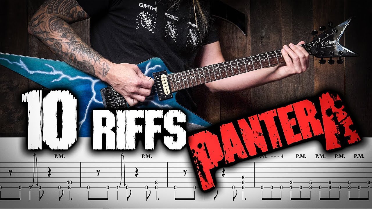 LEARN 10 PANTERA RIFFS TAB - YouTube