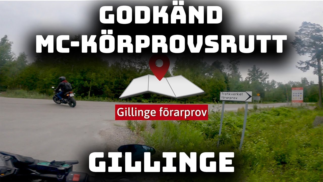 MC KÖRPROVSRUTT - GILLINGE - YouTube