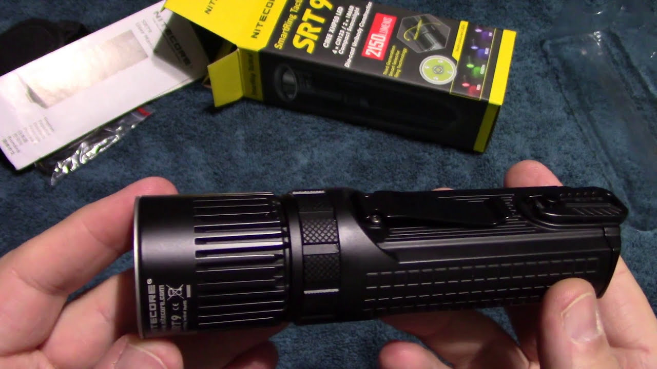 Nitecore SRT9 Flashlight Kit Review! - YouTube