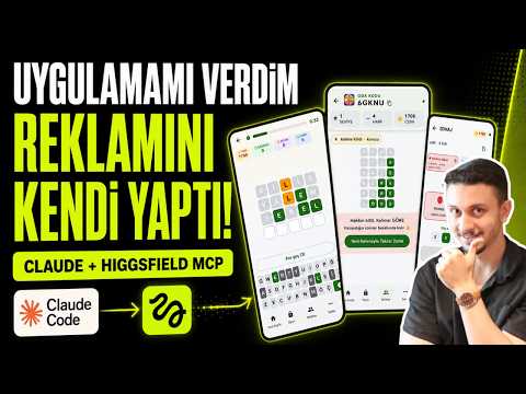 Claude’a Mobil Uygulamamı Verdim, Reklamını Kendi Yaptı! | Higgsfield MCP