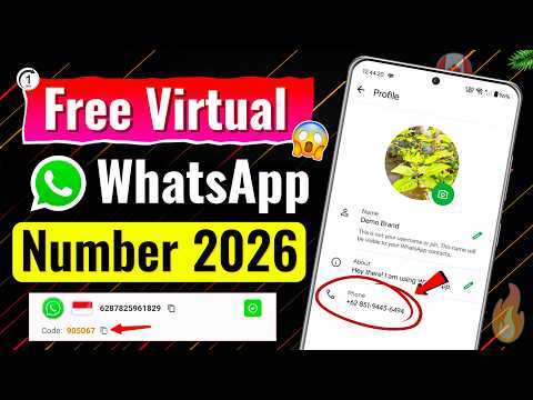 Free Virtual Number For WhatsApp | Fake WhatsApp Kaise Banaye | Virtual WhatsApp Number 2026