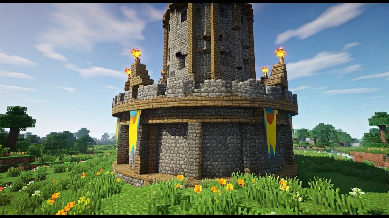 Skyblock Castle: From Humble Beginnings to Majestic Structure - YouTube