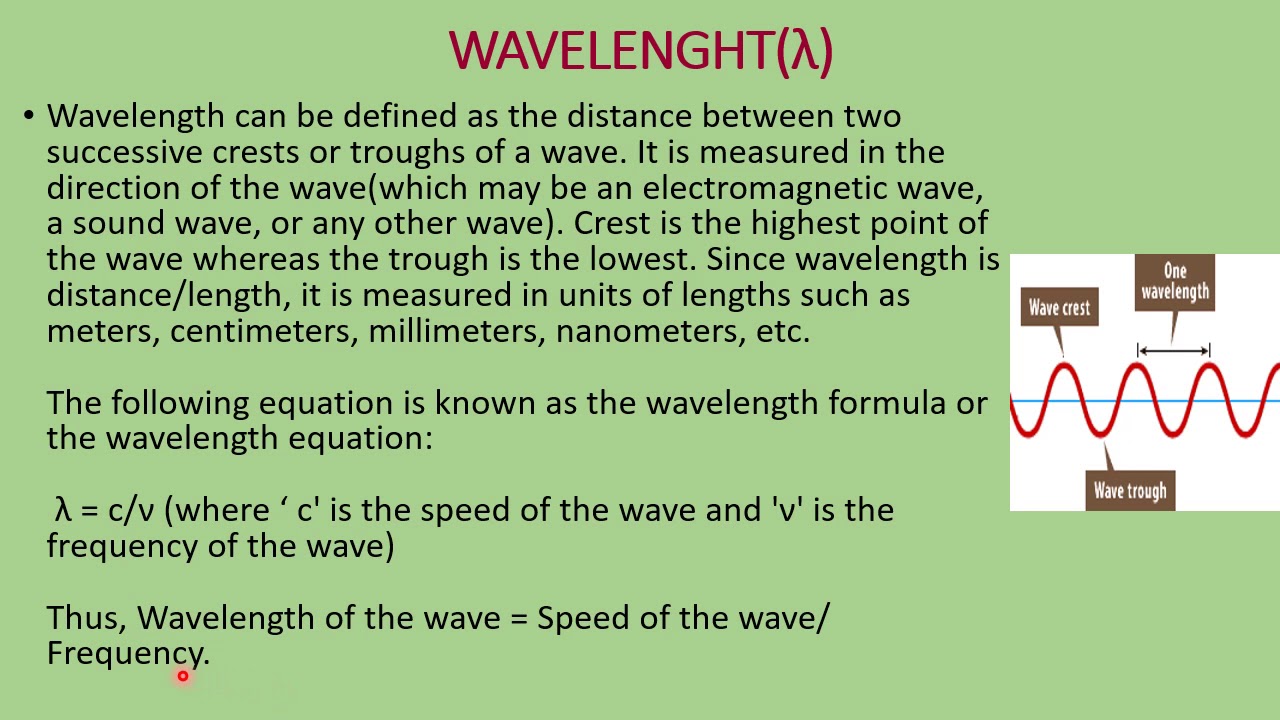 parameters of a wave - YouTube