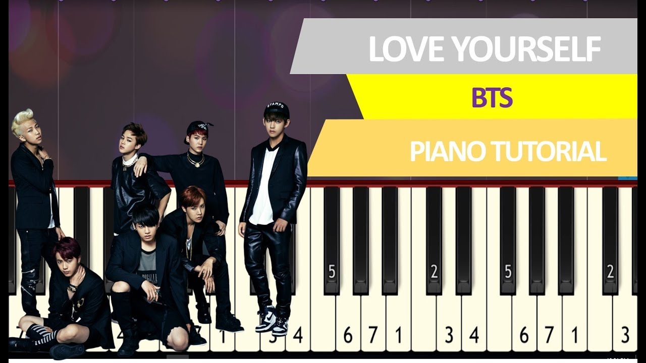BTS (방탄소년단) LOVE YOURSELF 結 Answer Epiphany (piano tutorial) synthesia acoustic by Piano Sheet ...