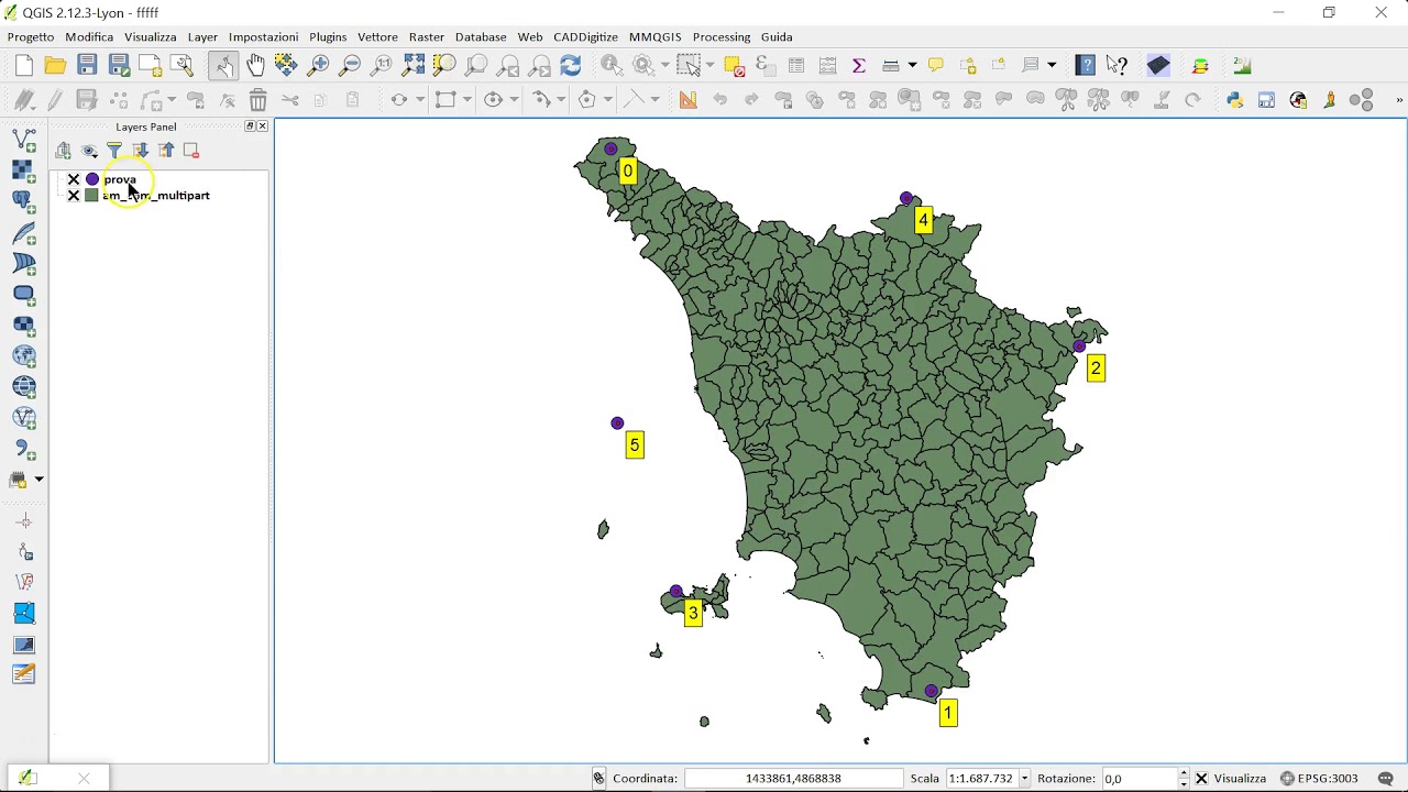 QGIS how to center the GCP in the canvas - YouTube