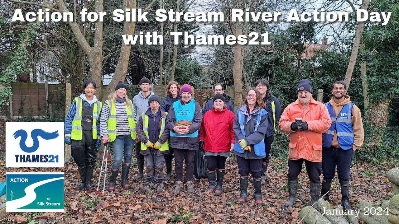 Action for Silk Stream River Action Day at Chandos Park with Thames21 & Chandos Park Community ...