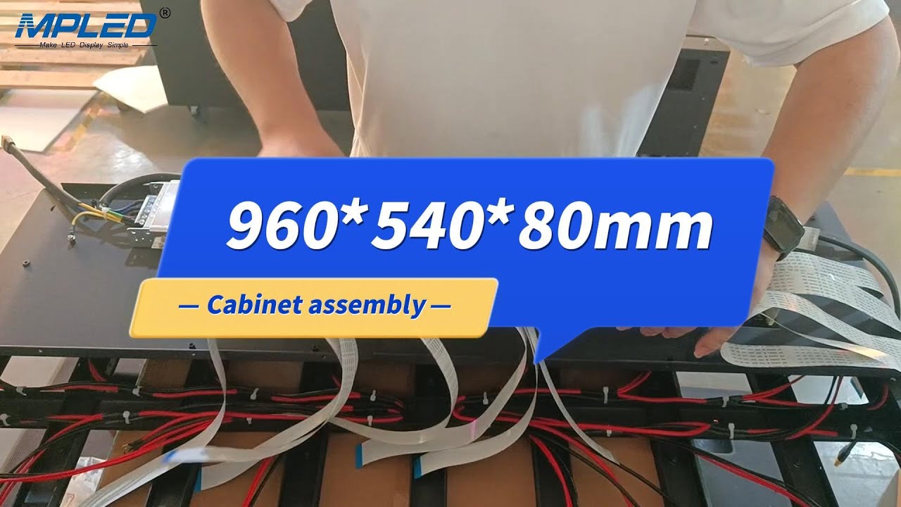 MPLED 960*540*80mm indoor LED display cabinet assembly tutorial。 - YouTube