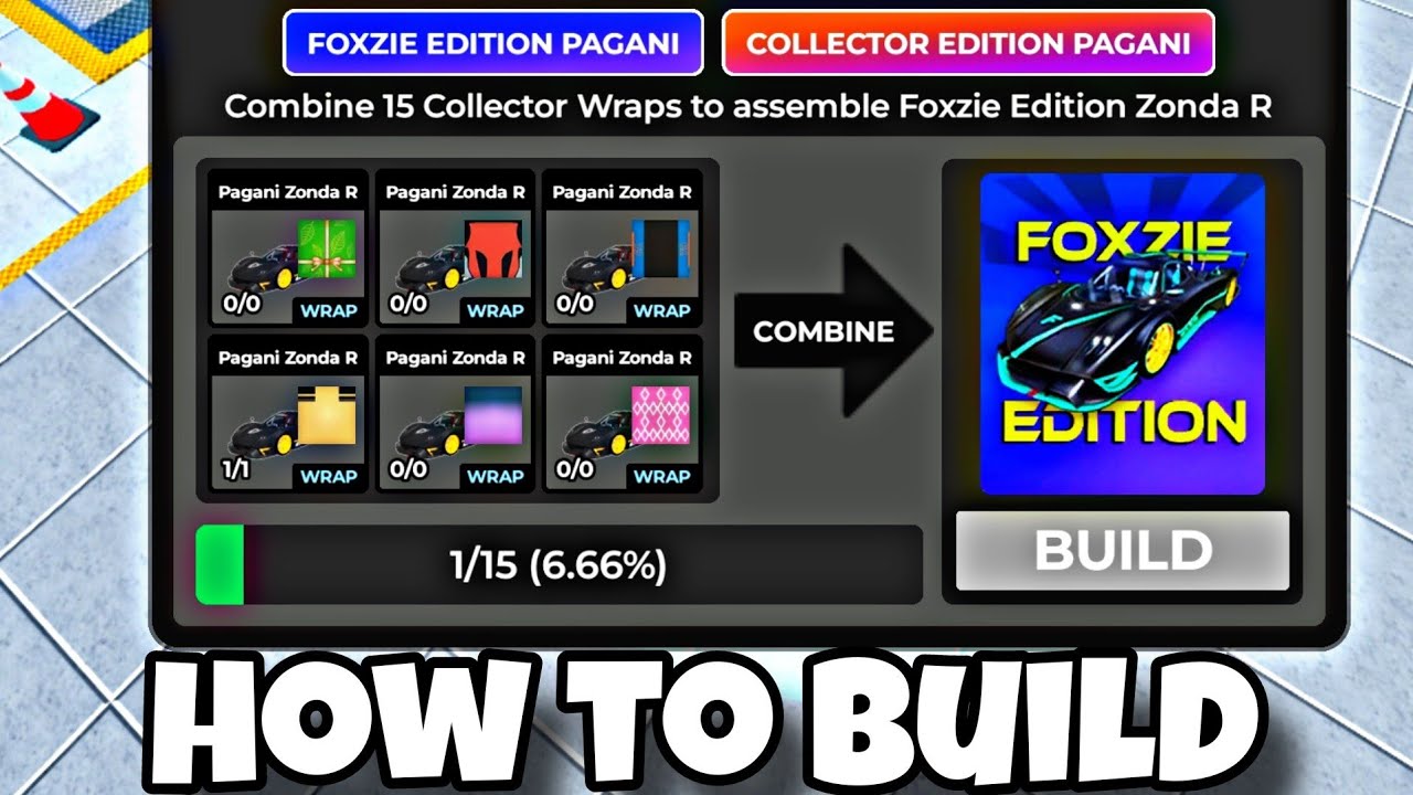 How to Build Foxzie Edition Pagani in Car dealership tycoon | UPDATE ...