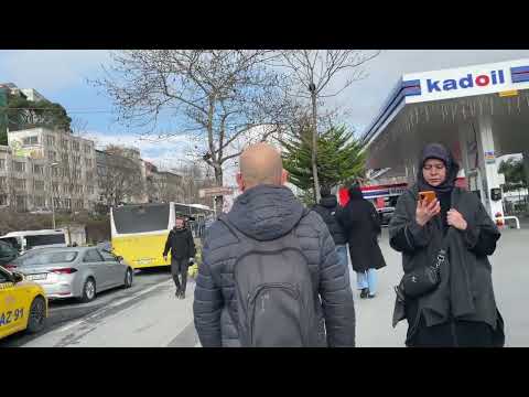 A Calm Morning Walk Along Kabataş Seaside, Istanbul 🇹🇷 | 4K Walking Tour