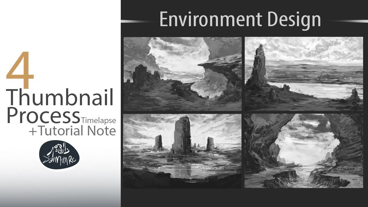 Environment design - 4 thumbnail process - YouTube