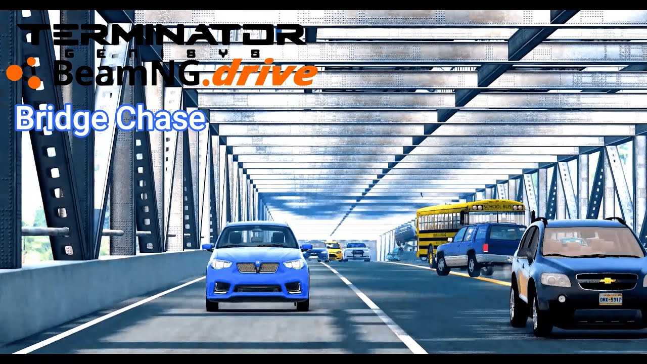 Terminator Genisys (2015) Bridge Chase Scene Beamng Drive - YouTube