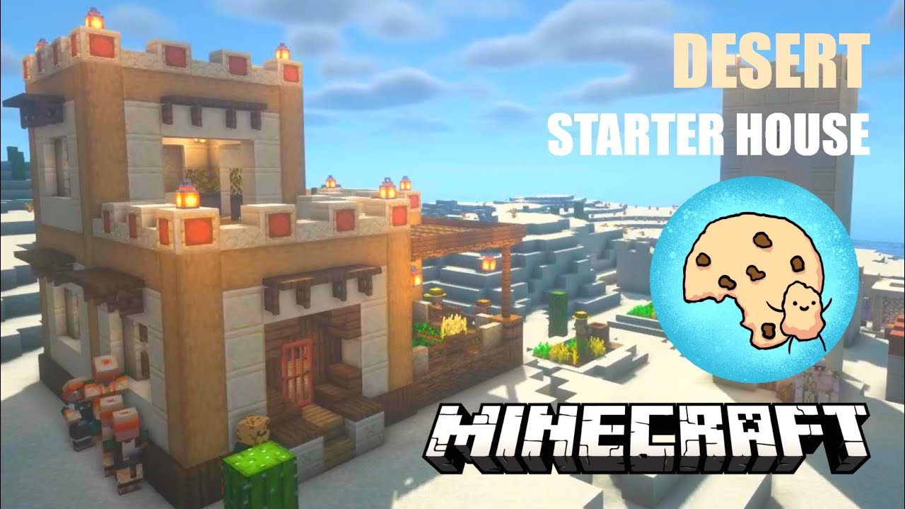MINECRAFT : Starter Desert House [How to build] - YouTube