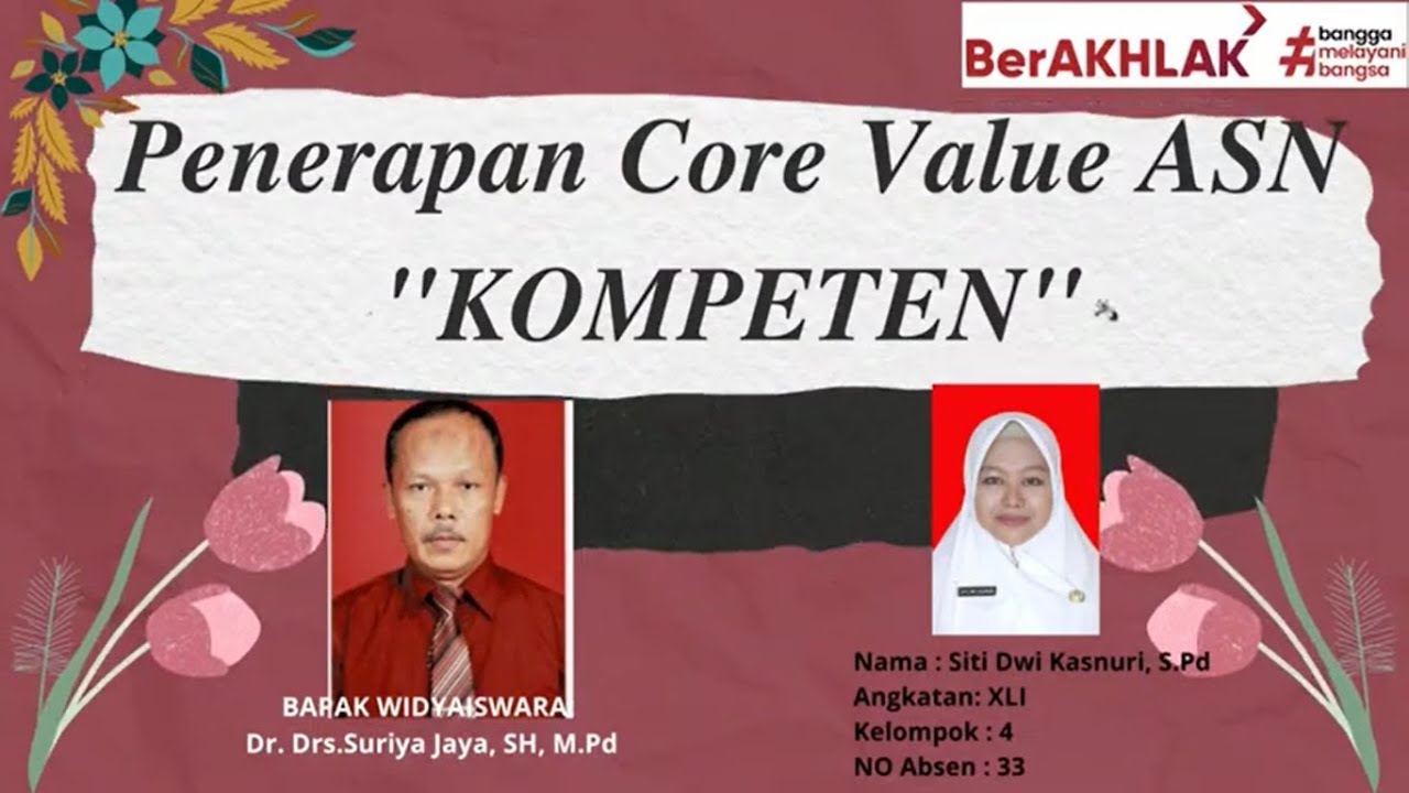CORE VALUE ASN "KOMPETEN" - YouTube