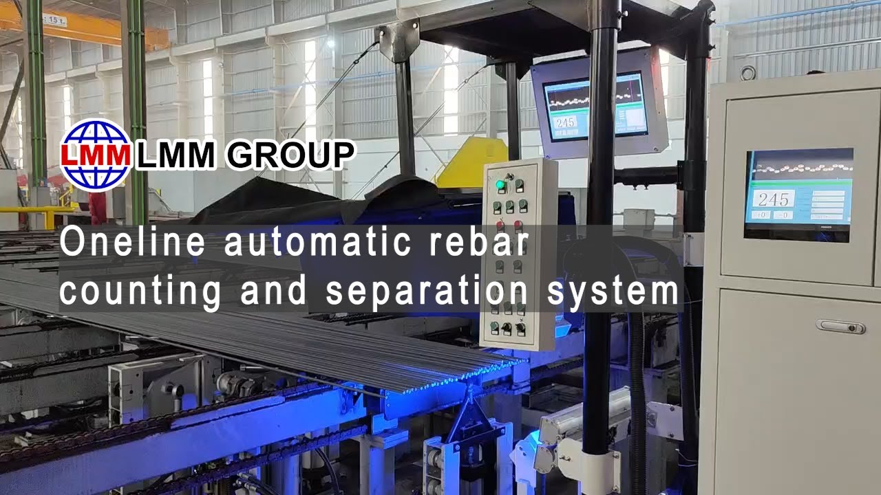 Oneline automatic rebar counting and separation system - YouTube