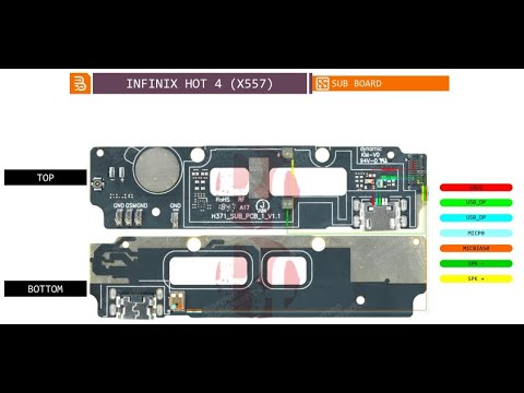 infinix hot 4 X557 sub board china /infinix hot 4 sub board china ...
