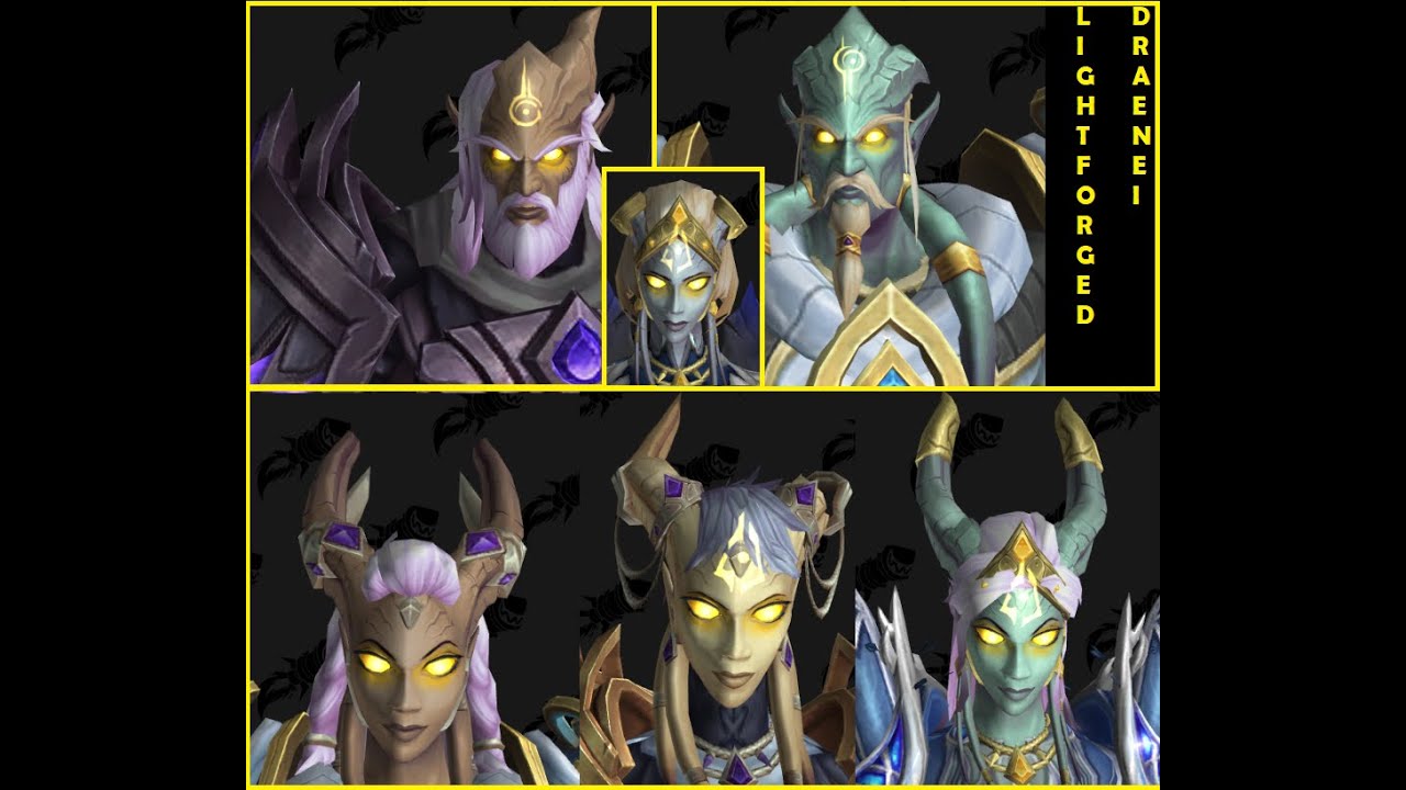 NEW Lightforged Draenei Customizations with armor + NEW Mount ...