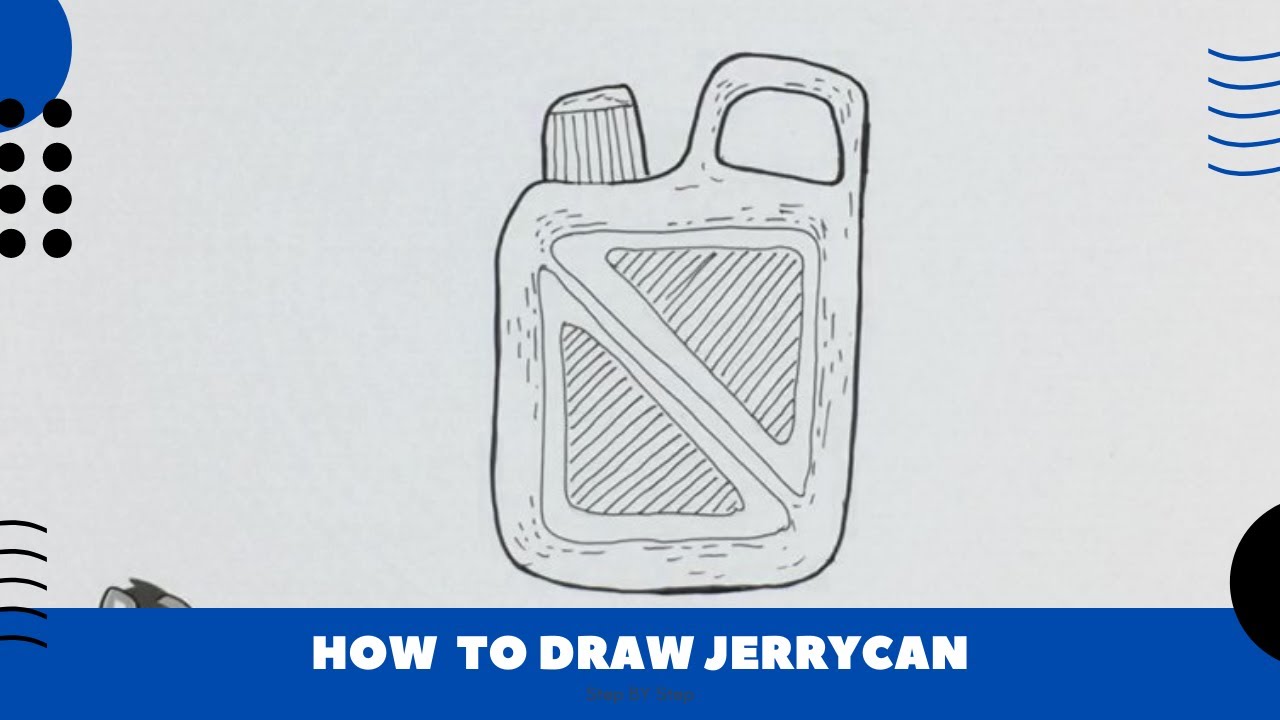 How to Draw Jerrycan Easy - YouTube