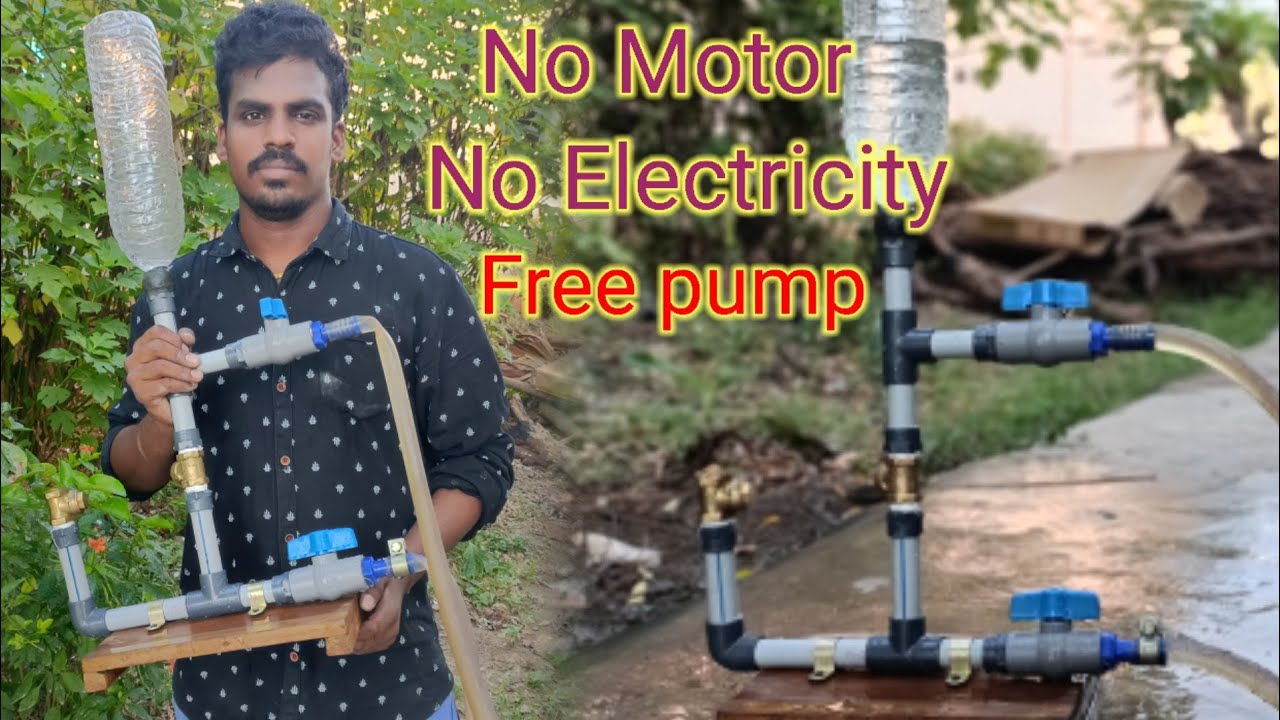 Free pump | No Motor | No Electricity | Rum Pump | Tamil |Home light ...