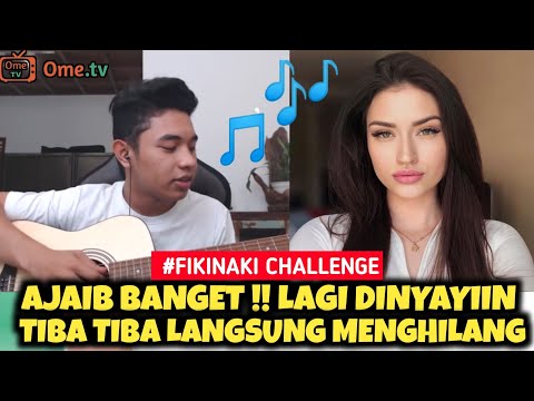 AJAIB BANGET GUYS !! LAGI ASIK CHALLENGE  NYANYI DI DEPAN DIA TAU TAU MENGHILANG - FIKI NAKI OMETV