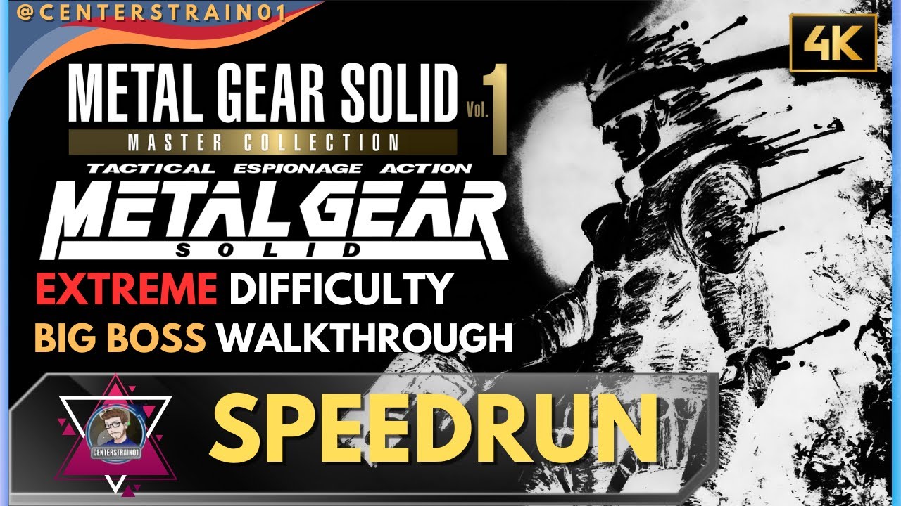 Metal Gear Solid | Big Boss Run [Extreme] Speedrun | 4K - YouTube