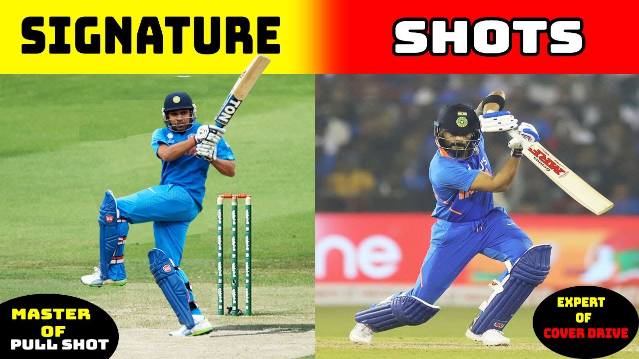 इंडियन क्रिकेटर्स के सिग्नेचर शॉर्ट्स//Signature shots of Indian ...