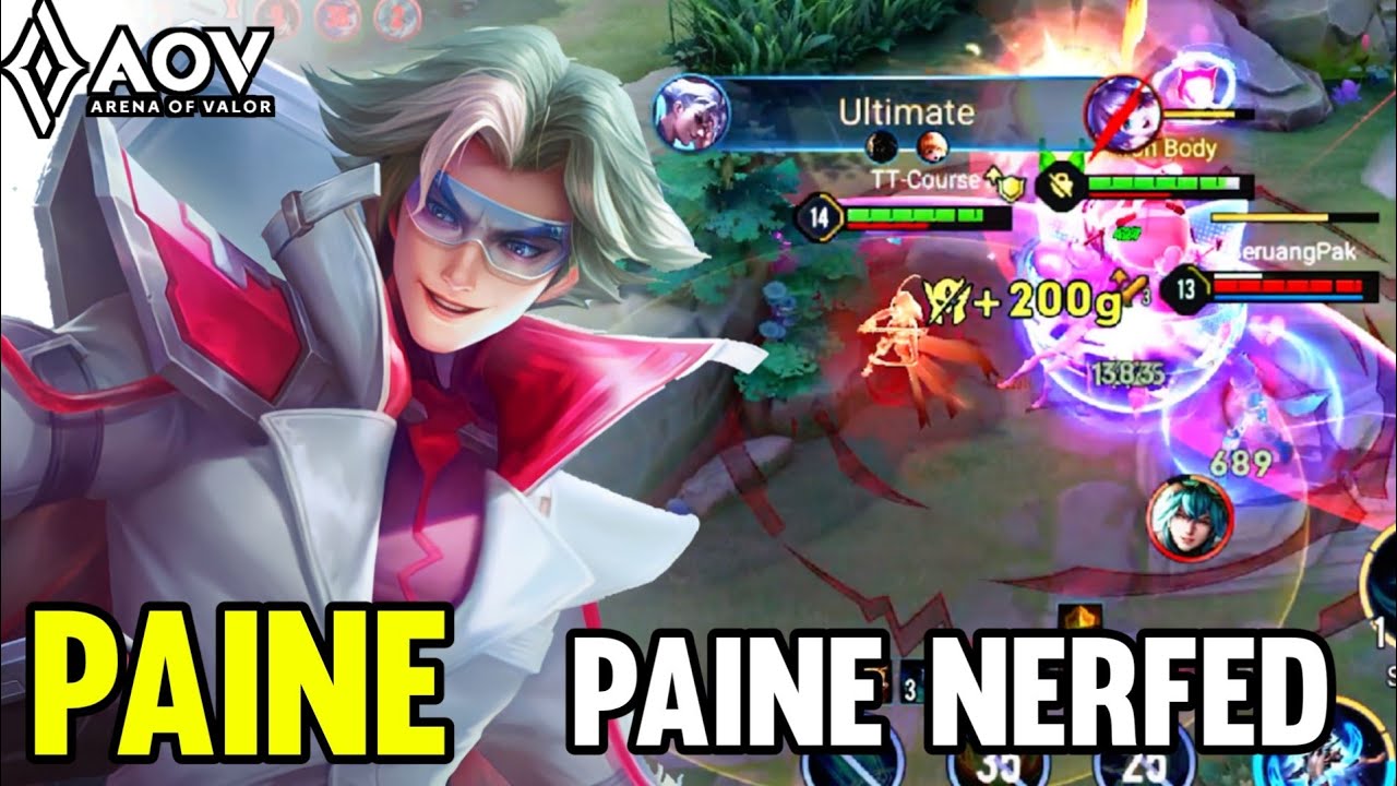 AOV : PAINE NERFED NEW PATCH GAMEPLAY - ARENA OF VALOR LIÊNQUÂNMOBILE ...