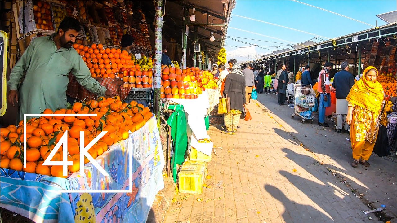 4K Walk through Sunday Market (Itwaar Bazaar) - Islamabad, Pakistan ...