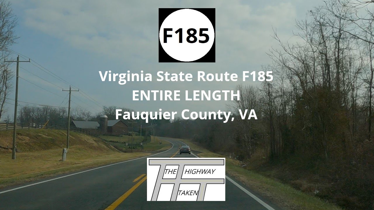 Virginia State Route F185 – Entire Length - YouTube